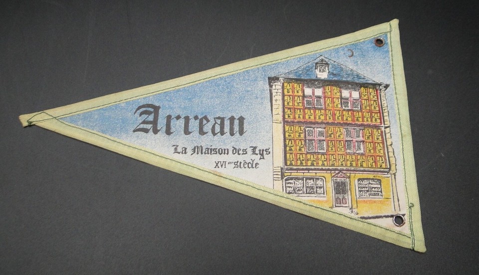 Ancient Pennant France Arreau With Coat Of Arms | eBay