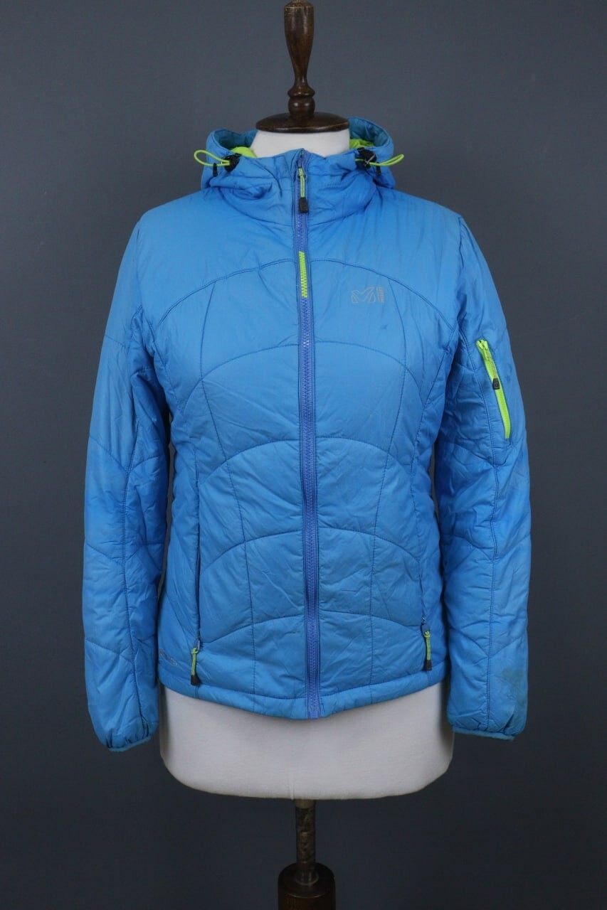 Millet Blue Long Sleeve Full Zip Logo Pertex Microlig… - Gem