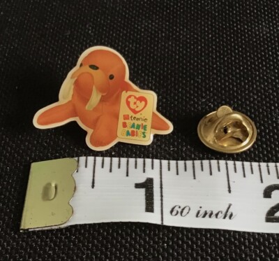 TY Mcdonalds Teenie Beanie Babies Orange Walrus Vintage Pin Badge | eBay