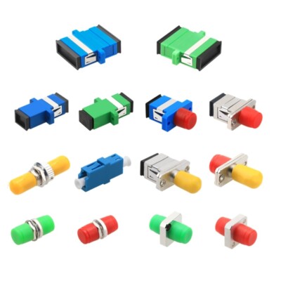 6Pcs SC to FC/ST/LC Fiber Coupler Flange Fiber Optical Adapter ...