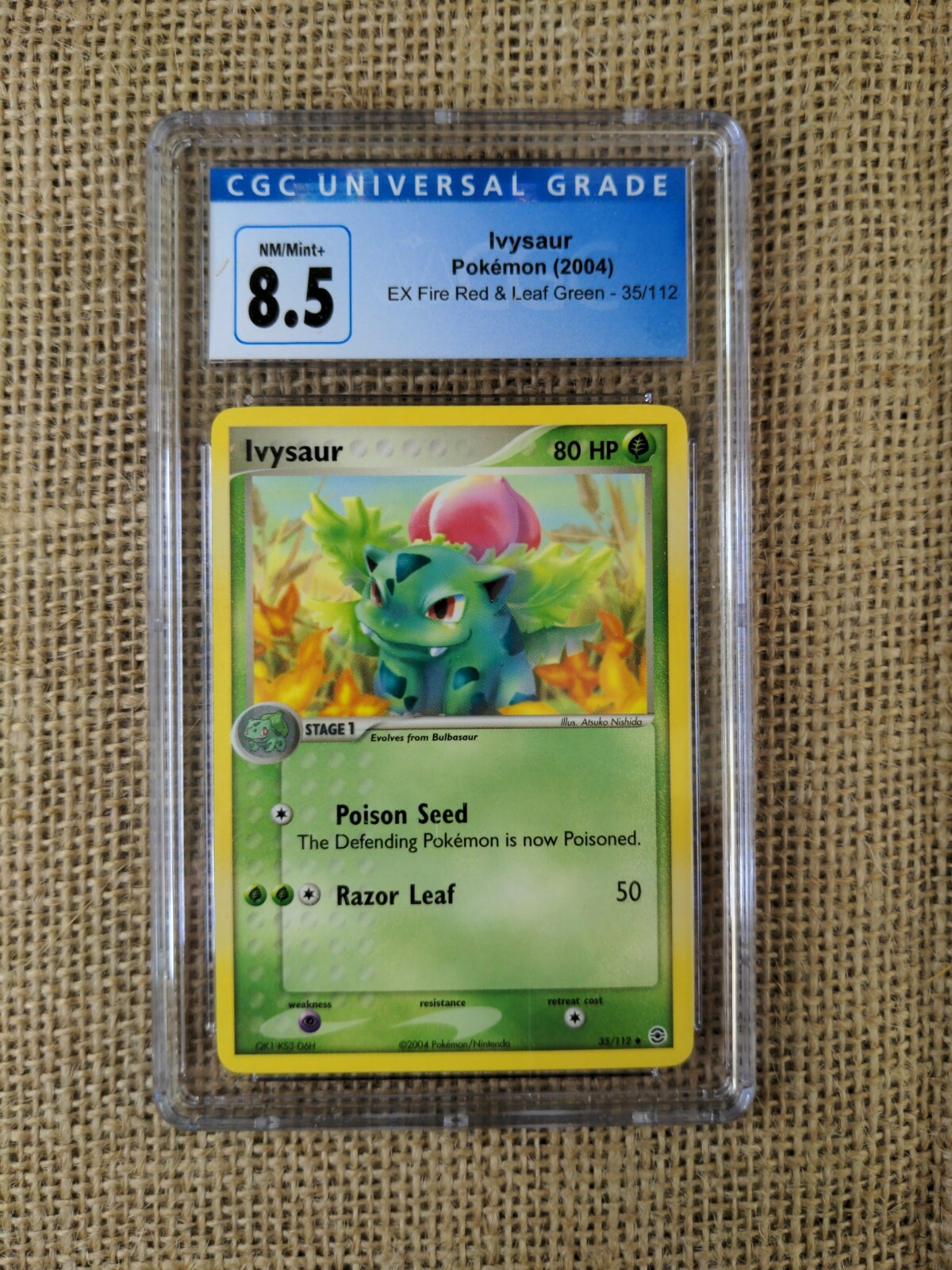 2004 Pokemon EX FireRed LeafGreen Ivysaur CGC 8.5 35/112 | eBay