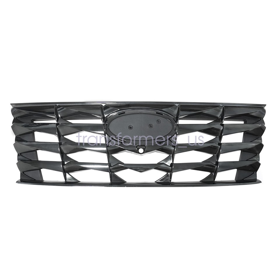 For Hyundai Tucson 2022-2024 Front Grille W/Camera Hole Glossy black ...
