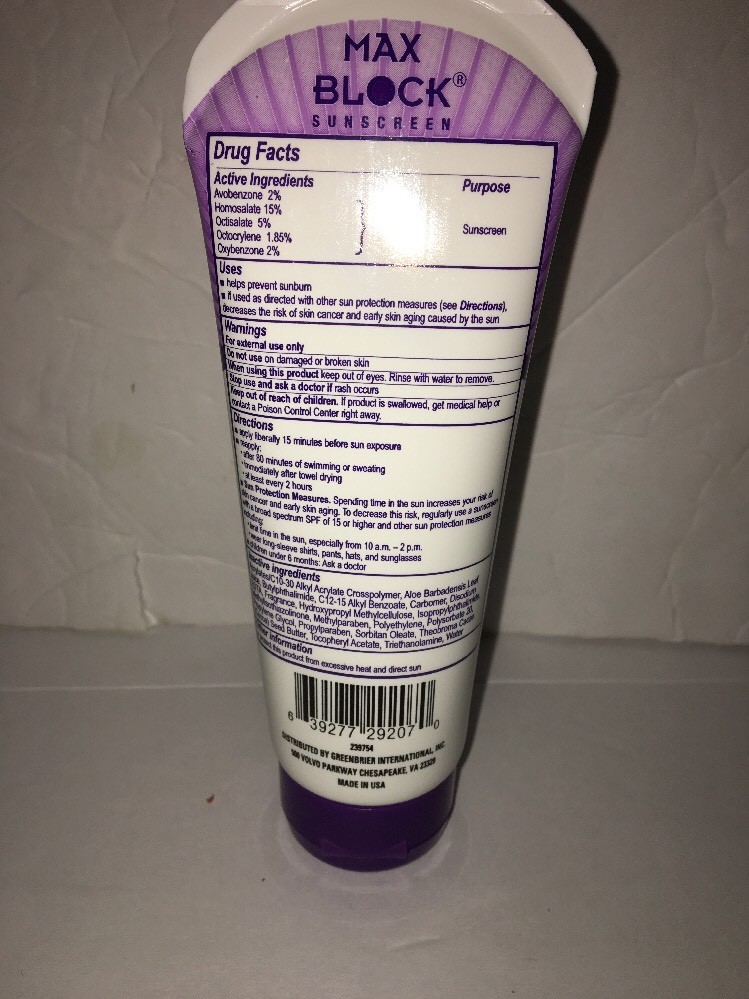 SHIP N 24HR-MAX-BLOCK Sunscreen Lotion-SPF50 - Waterproof-UVA-UVB-Broad ...