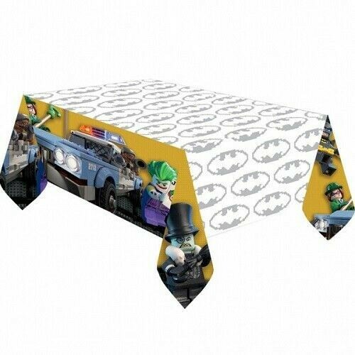 Lego Batman Plastic Tablecloth Reusable Movie Party Tableware Superhero ...