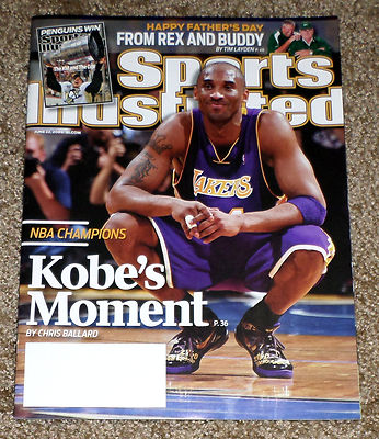 KOBE BRYANT Sports Illustrated Cover June 22,2009 Los Angeles Lakers ...