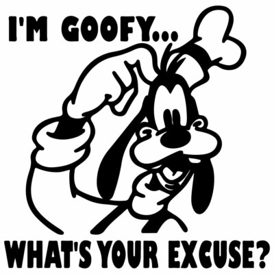 6" I AM GOOFY Vinyl Decal Sticker Car Window Laptop Disney Mickey Funny ...