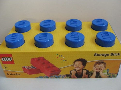 NEW LEGO Blue Storage Brick Large Tub Project Case 8 Knobs Stud ...