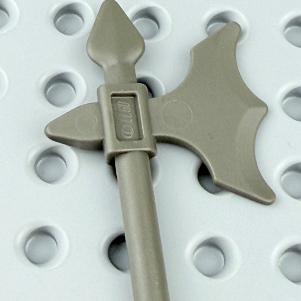 LEGO Minifigure Weapon Axe Halberd Elaborate Dark Gray Lot of 2 ...