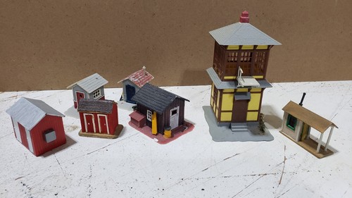 POLA/Scratch Built - HO Scale - Switch Tower/Out Buildings/Sheds - USED ...
