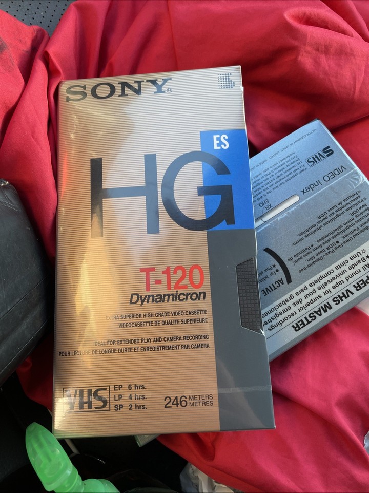 VHS Tapes Sony Dynamicron ES-HG T-120 NIP | eBay