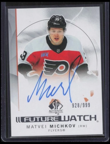 Matvei Michkov Future watch auto.MYSTERY Packs with YG,Patch,Autos, #’d ...