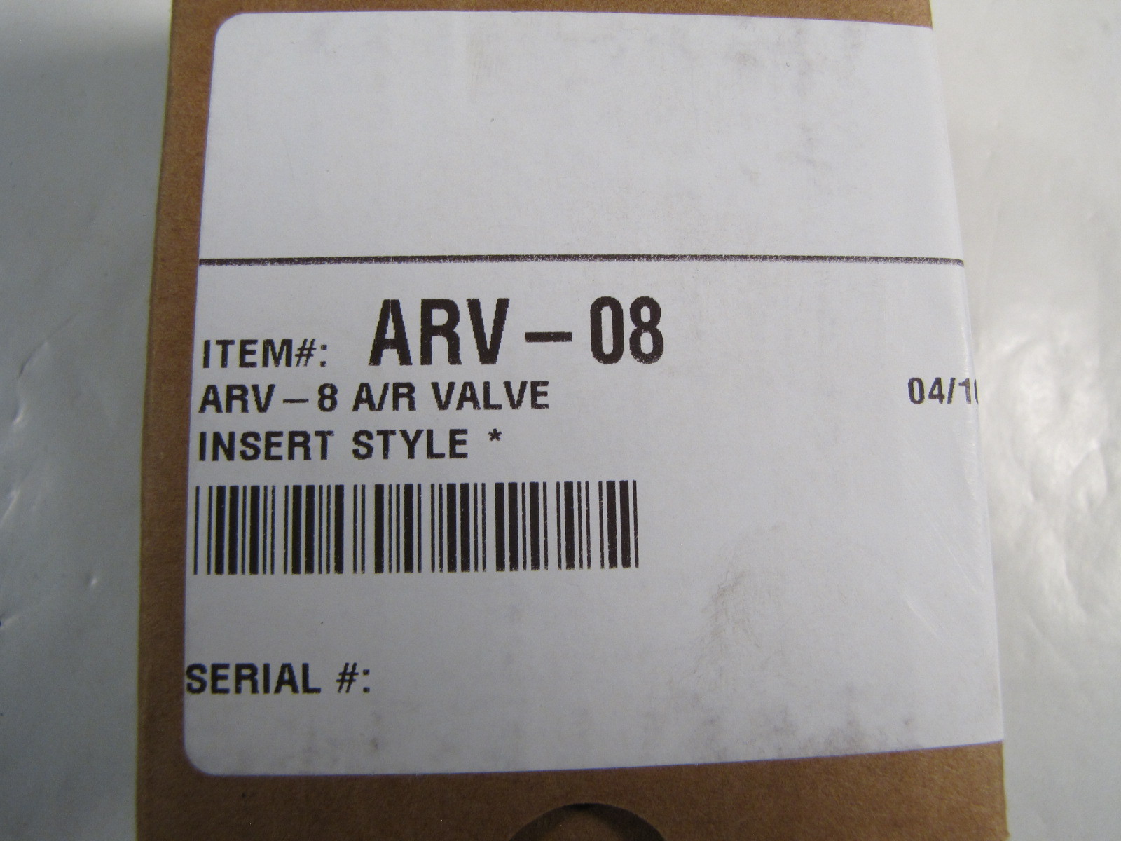 A/R Valve Insert Valve ARV-08 / ARV-8 NEW | eBay