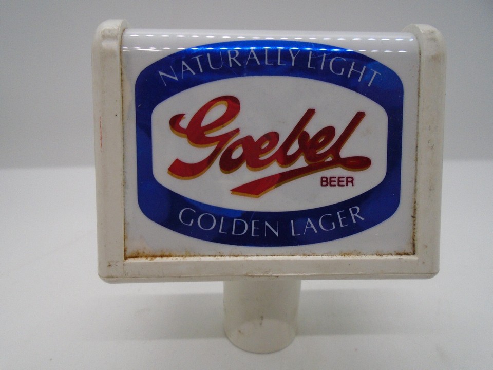 Goebel Beer Naturally Light Golden Lager Tap Head Plastic. | eBay