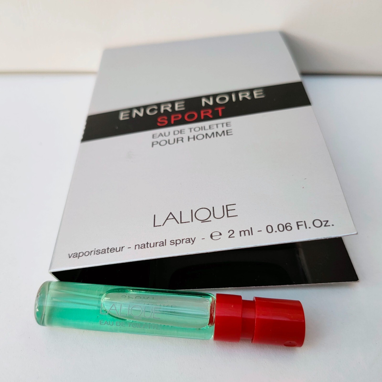 Lalique Encre Noire Sport Pour Homme EDT mini Spray Cologne, 2ml, Brand ...