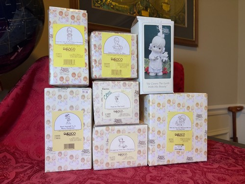 PRECIOUS MOMENTS LOT OF (7) E2375-E9289-142654-150096-272671-325309 ...