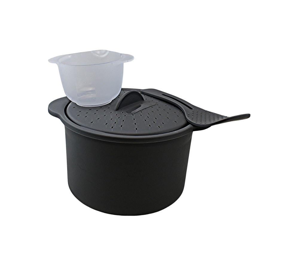 Multi Use Microwave Rice and Grain Cooker Vegetable Steamer Quick Meals ...