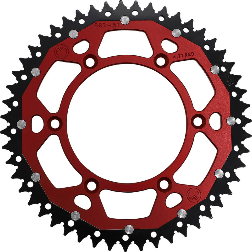 Moose Red 51 Tooth Rear Dual Sprocket Husqvarna FE501 14-21 | eBay
