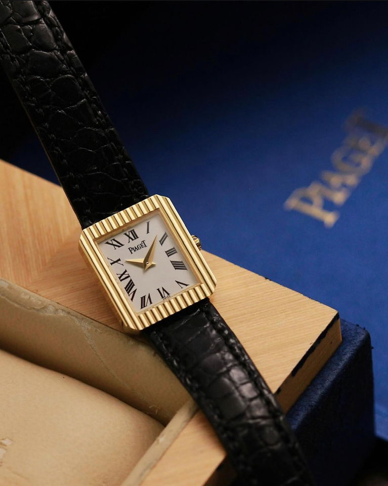 Piaget Protocole "Tank" 18K Yellow Gold Quartz Watch | eBay