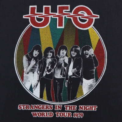 1979 World Tour UFO Band T-Shirt Short Sleeve Black Unisex S-4XL LE218 ...