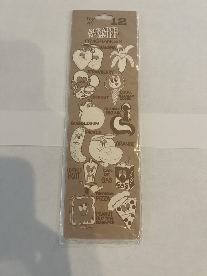 Toys for America Orange Scratch and Sniff Stickers Sealed 1980s Vintage ...