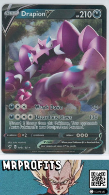 Drapion V - 106/185 Ultra Rare Vivid Voltage NM Pokemon TCG | eBay