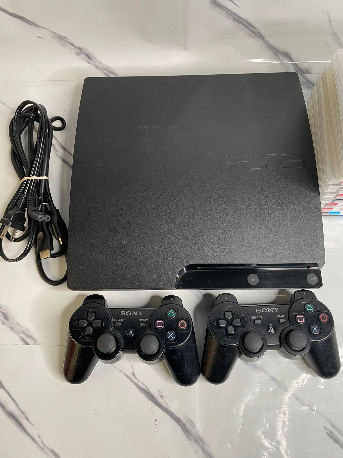 Sony PlayStation 3 Slim PS3 320GB Console System Only CECH-3001B Bundle ...