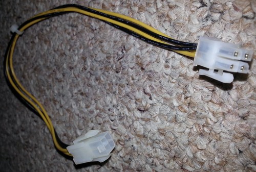 12in 4-Pin (2x2) P4 ATX 12V Power Supply Male to Female Extension Cable ...