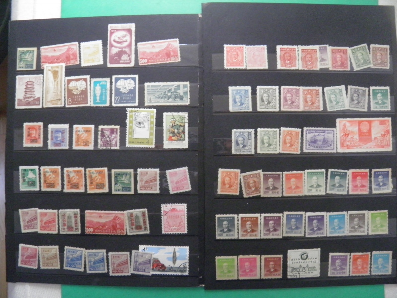 China Sun Yat Sen Tien An Men Army Peace dove etc.. 80 STAMPS SEE ...