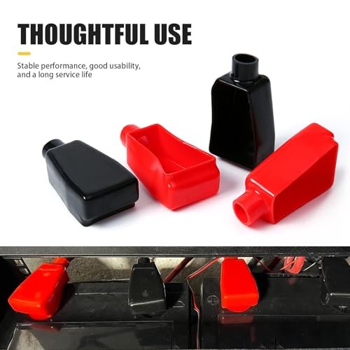 2 PCS Car Power Supply Terminal Protection Cover, Flame Retardant PVC ...