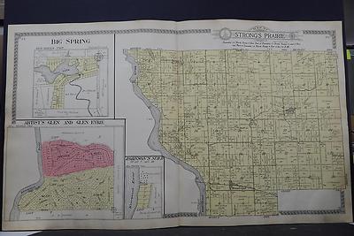 Wisconsin, Adams County Map, 1919 Strongs Prairie Township P2#22 | eBay