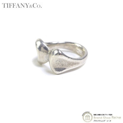 TIFFANY & Co. ELSA PERETTI RIBBON MOTIF RING SV925 #4.25US SILVER | eBay