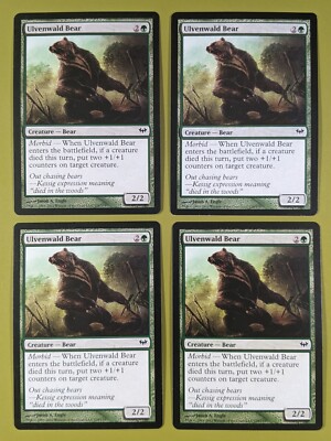Ulvenwald Bear x4 Dark Ascension 4x Playset Magic the Gathering MTG | eBay