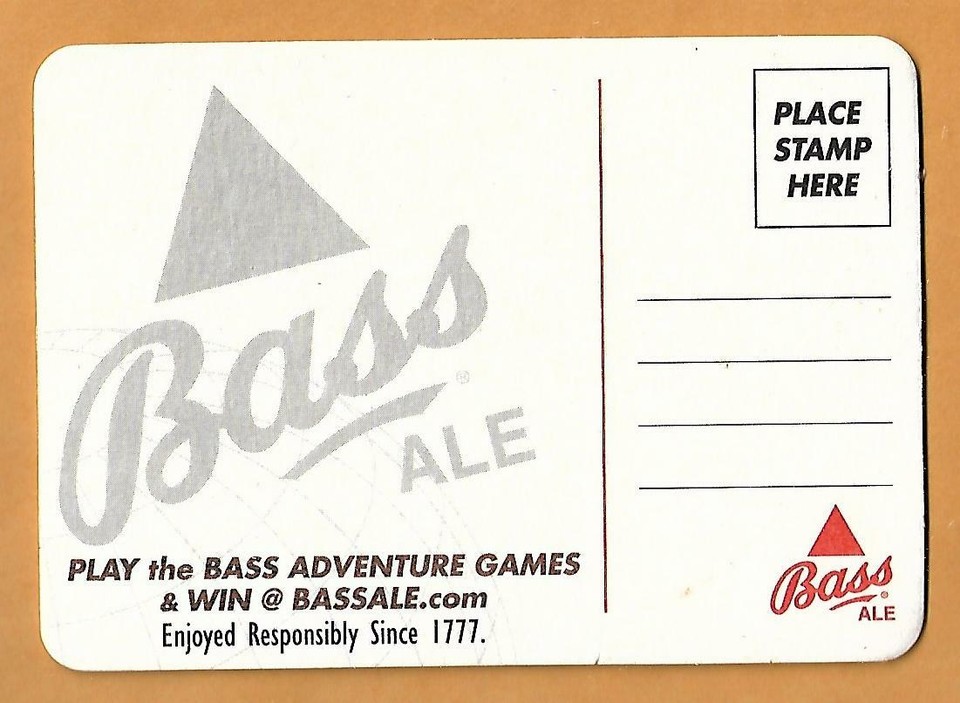 15 Bass Ale Destination Red Triangle Beer Coasters / Postcards | eBay