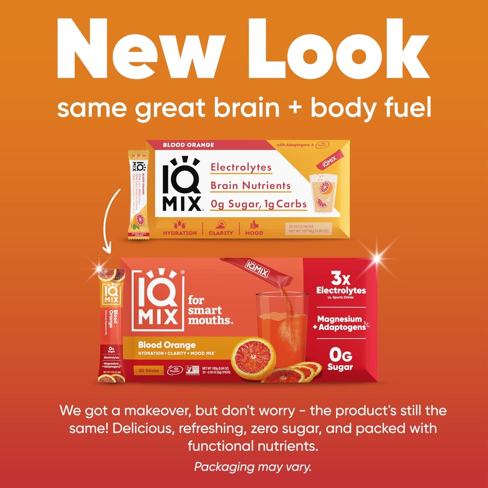 IQMIX Sugar Free Electrolytes Powder Packets - Hydration Supplement ...