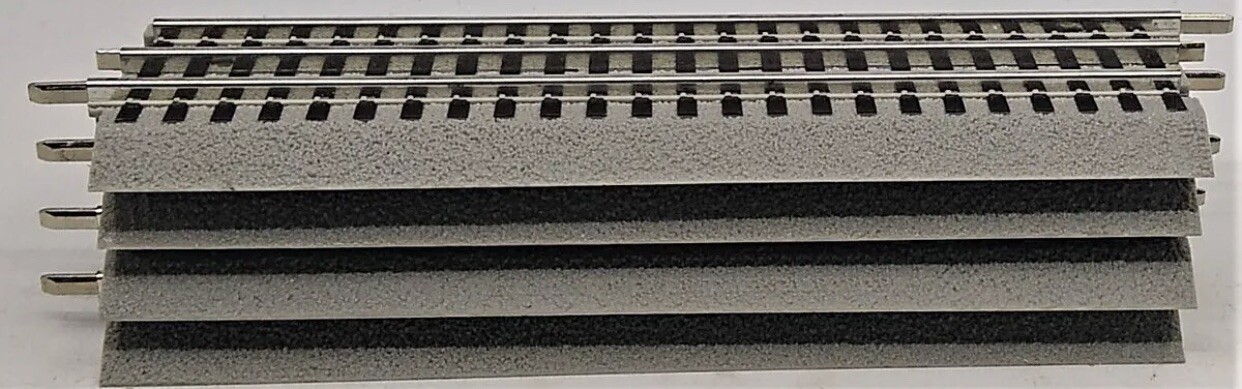 LIONEL FASTRACK 10” STRAIGHT PACK OF 4! O GAUGE O SCALE 6-12032 GREY ...