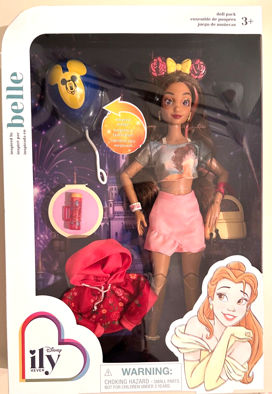 Disney ILY 4 Ever Princess Belle Inspired 11” Doll Pack 2024 for sale ...