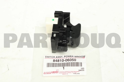 8481006050 Genuine Toyota SWITCH ASSY, POWER WINDOW REGULATOR 84810 ...