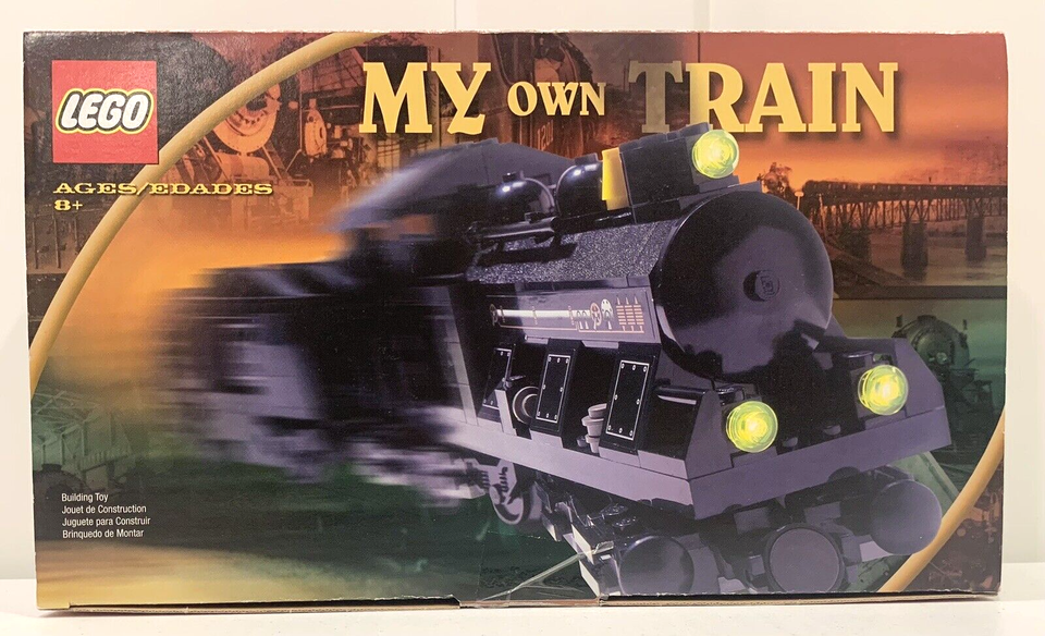 Lego My own Train 3741, 3744 Large Locomotive with Green Trim ...