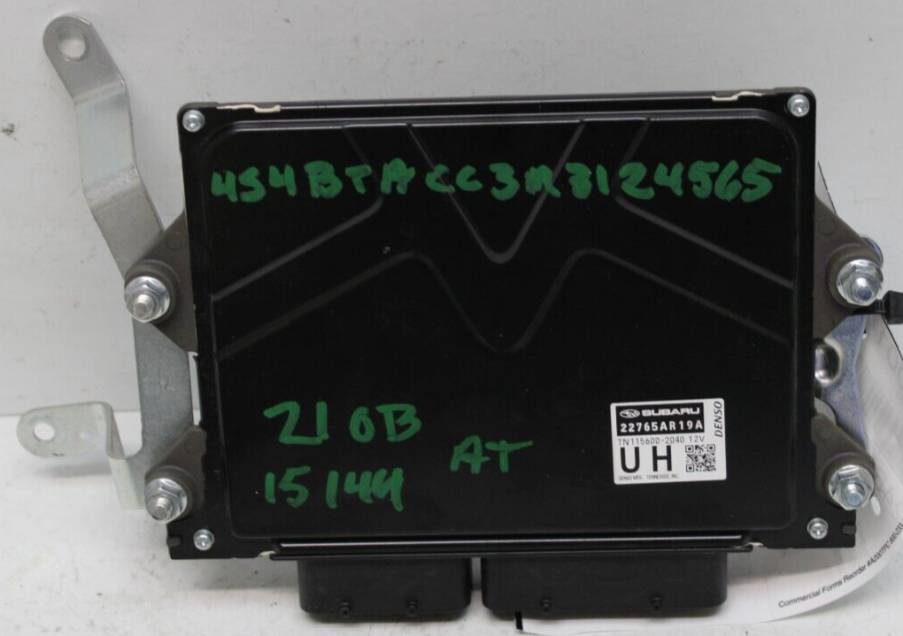 2021 SUBARU OUTBACK ECU ECM ENGINE COMPUTER 2.5L CVT OEM P/N 22765AR19A ...