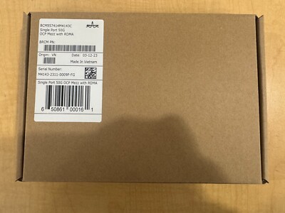 New Broadcom Single Port 50G OCP 2.0 Mezzanine Ethernet Adapter ...