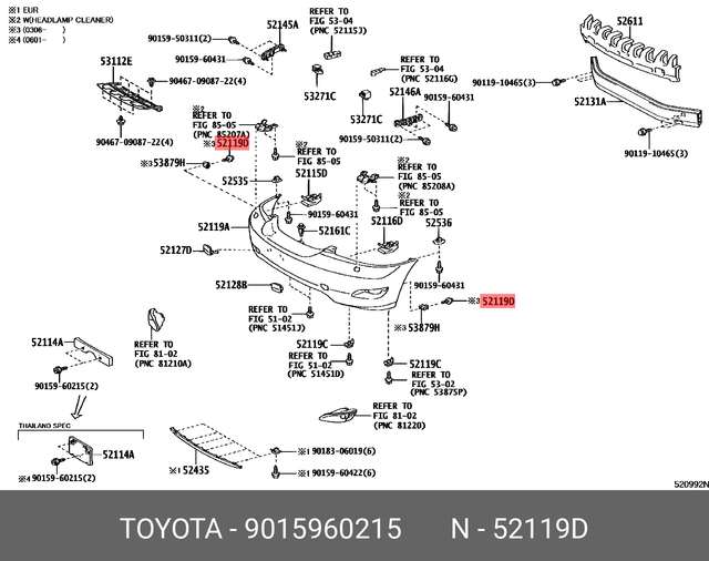 TOYOTA 9015960215 online kaufen | eBay