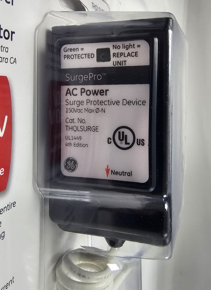 GE Surge Pro THQLSURGE 120/240V AC Power Surge Protector | eBay