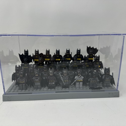 Lego Minifigures Lot Of 28 Batman Mini figures w/ Accessories in case ...