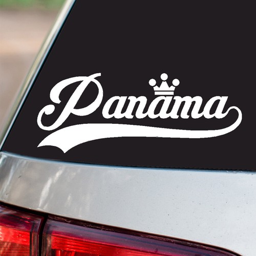 Panama Sticker Country Pride all sizes chrome and regular vinyl colors ...
