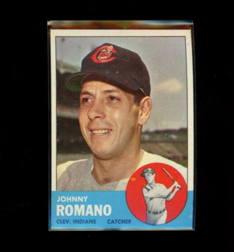 1963 Topps Cleveland Indians Baseball Card #72 Johnny Romano | eBay
