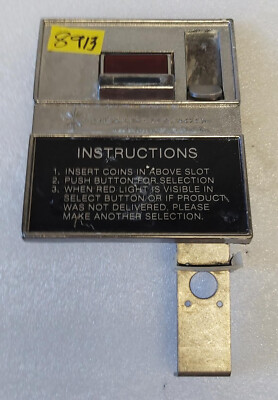 DIXIE NARCO EARLY 360/368/501 METAL COIN INSERT RETURN BEZEL #8913 - AS ...