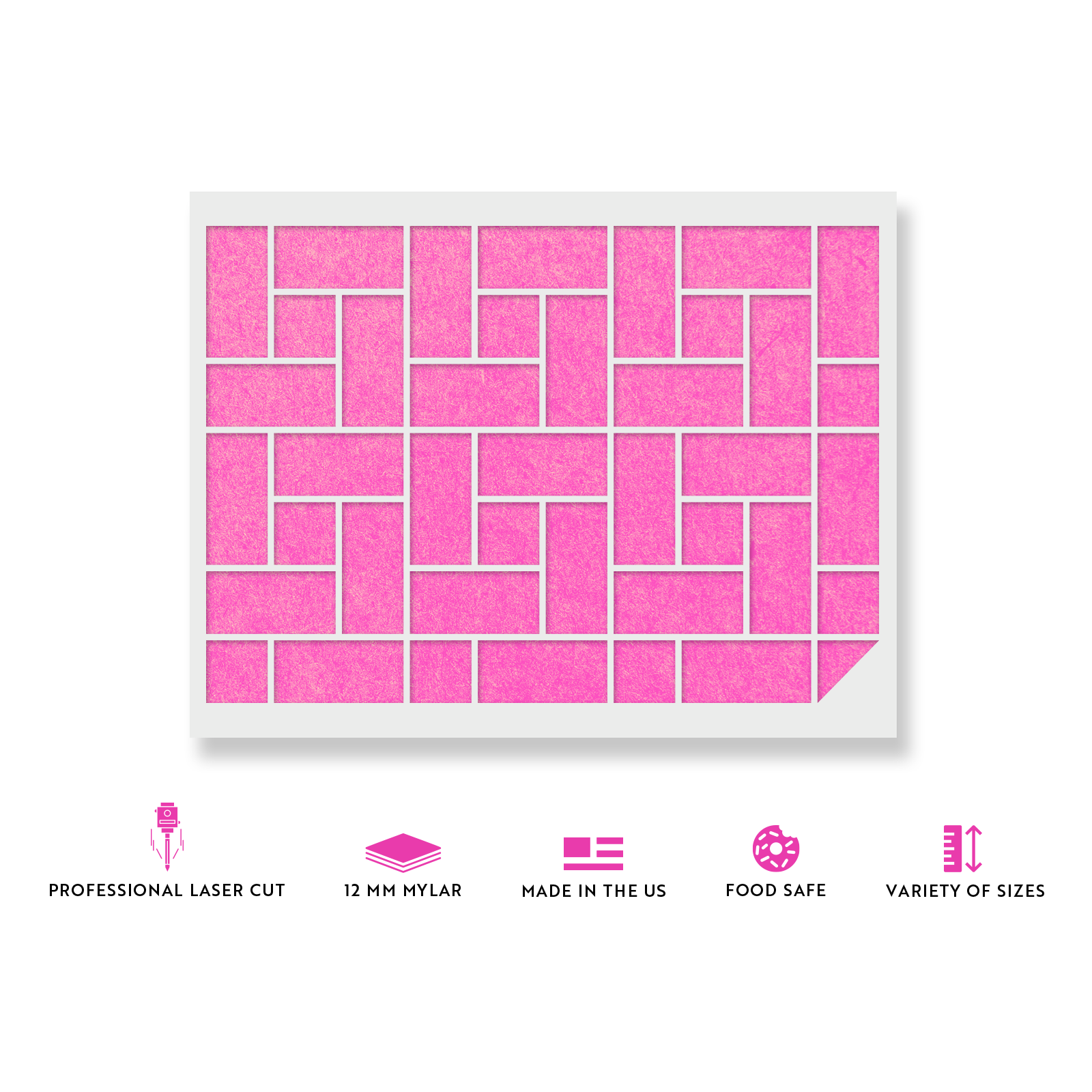 Spanish Bond Brick Pattern Wall Stencil - DIY Wallpaper Alternative | eBay