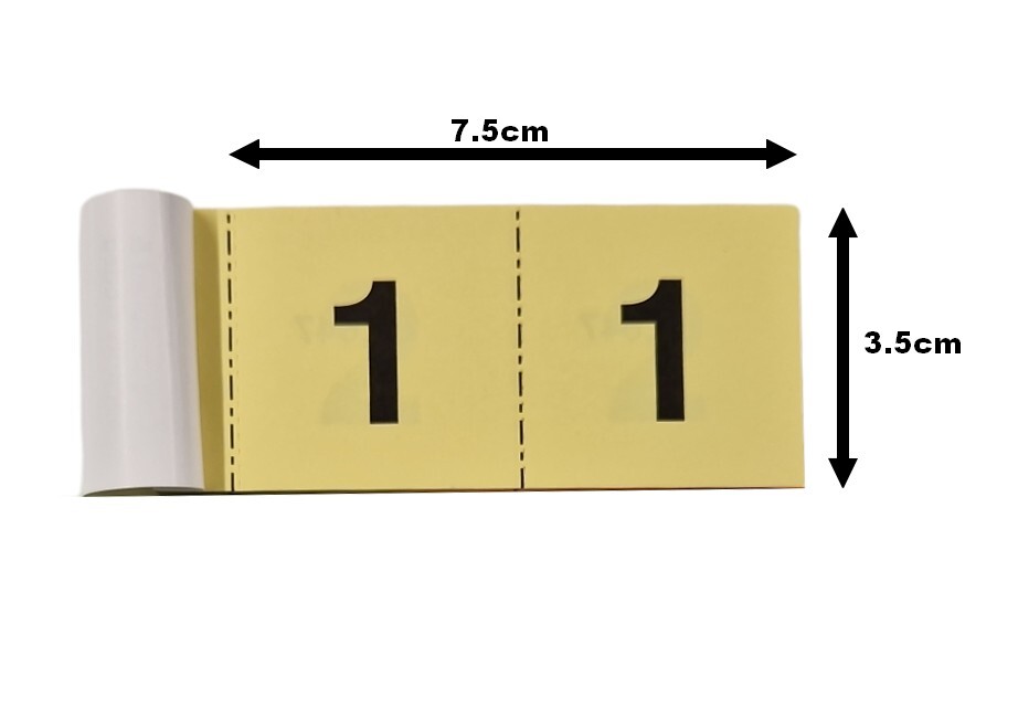 Raffle, Cloakroom Tickets Number 1-200 Book Tombola Draw,Spinner Brand ...