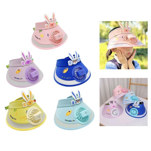 Sun Hat Built in Fan Breathable Cooling Fan Hat for Girls Boys Kids ...