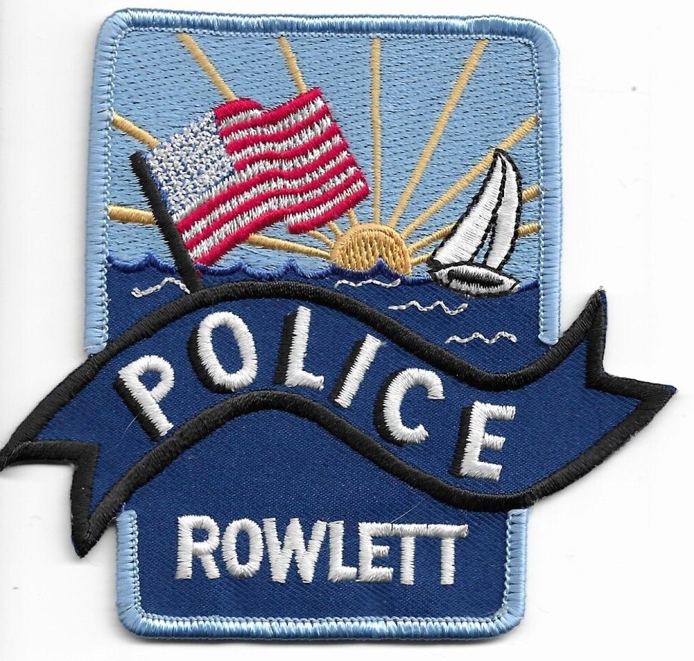 Rowlett Police, Texas (4" x 4") shoulder police patch (fire) | eBay